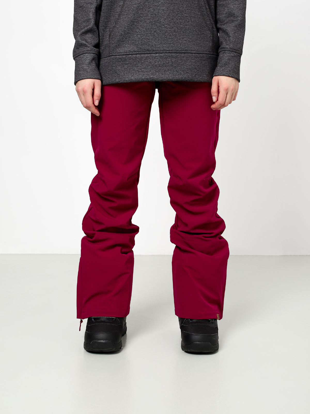 Snowboardové nohavice Roxy Rising High Wmn - vínovo červená (beet red)