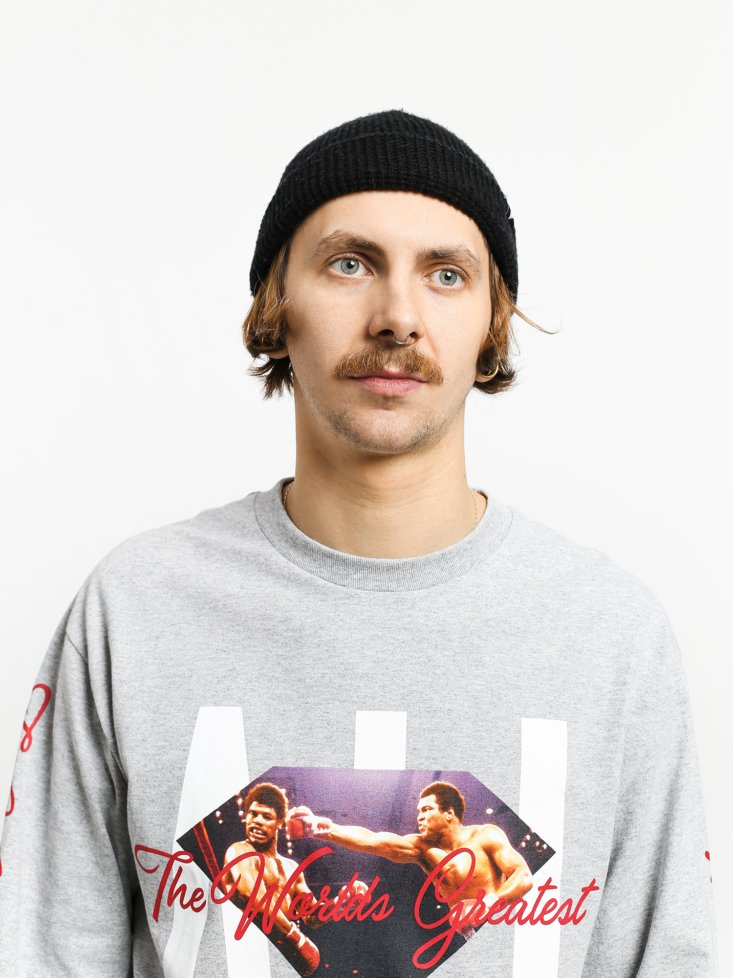 Triko Diamond Supply Co. Dmnd X Muhammad Ali Ali Sign - šedá (grey)