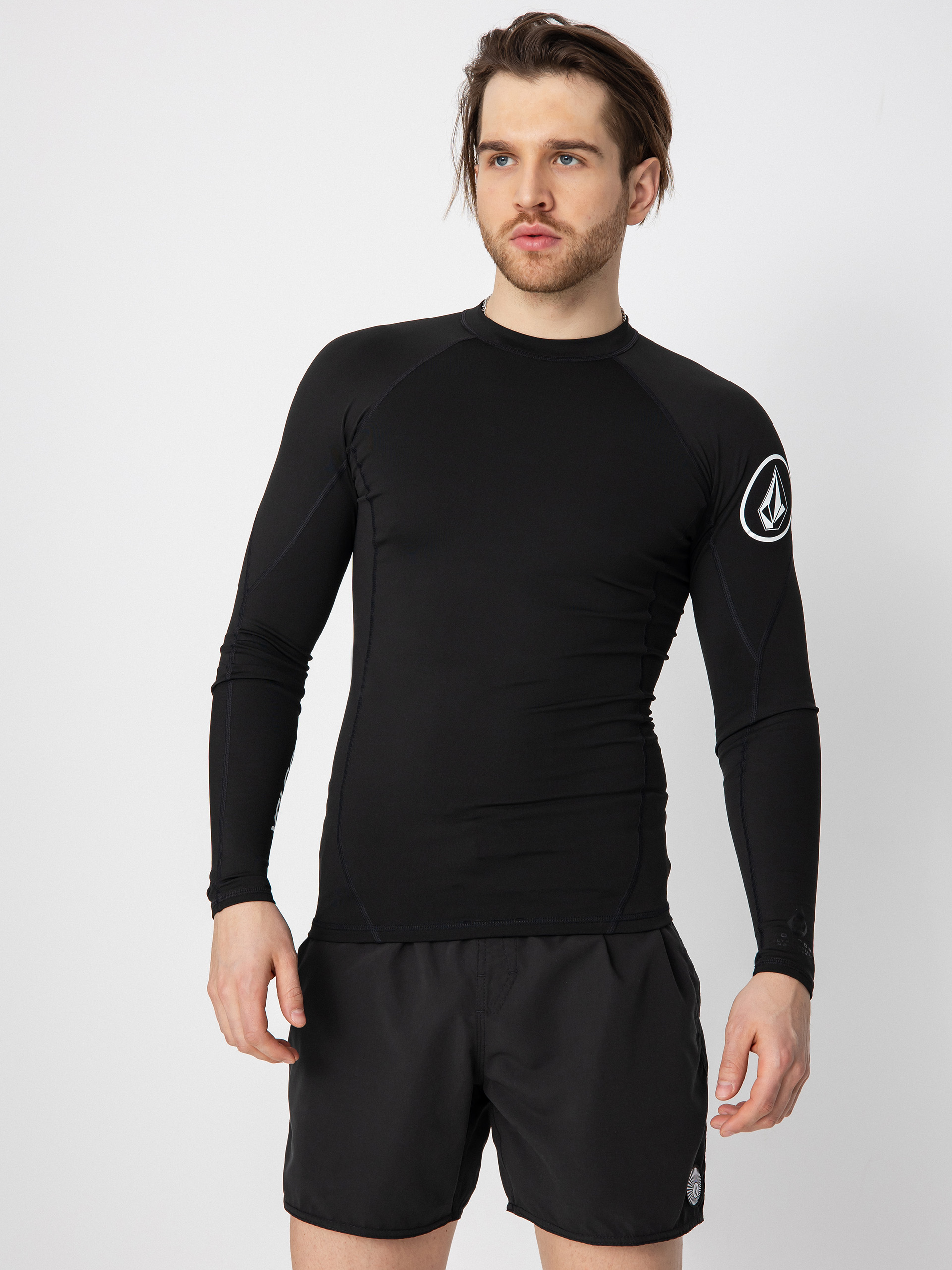 Triko Volcom Lycra - čierna (black)