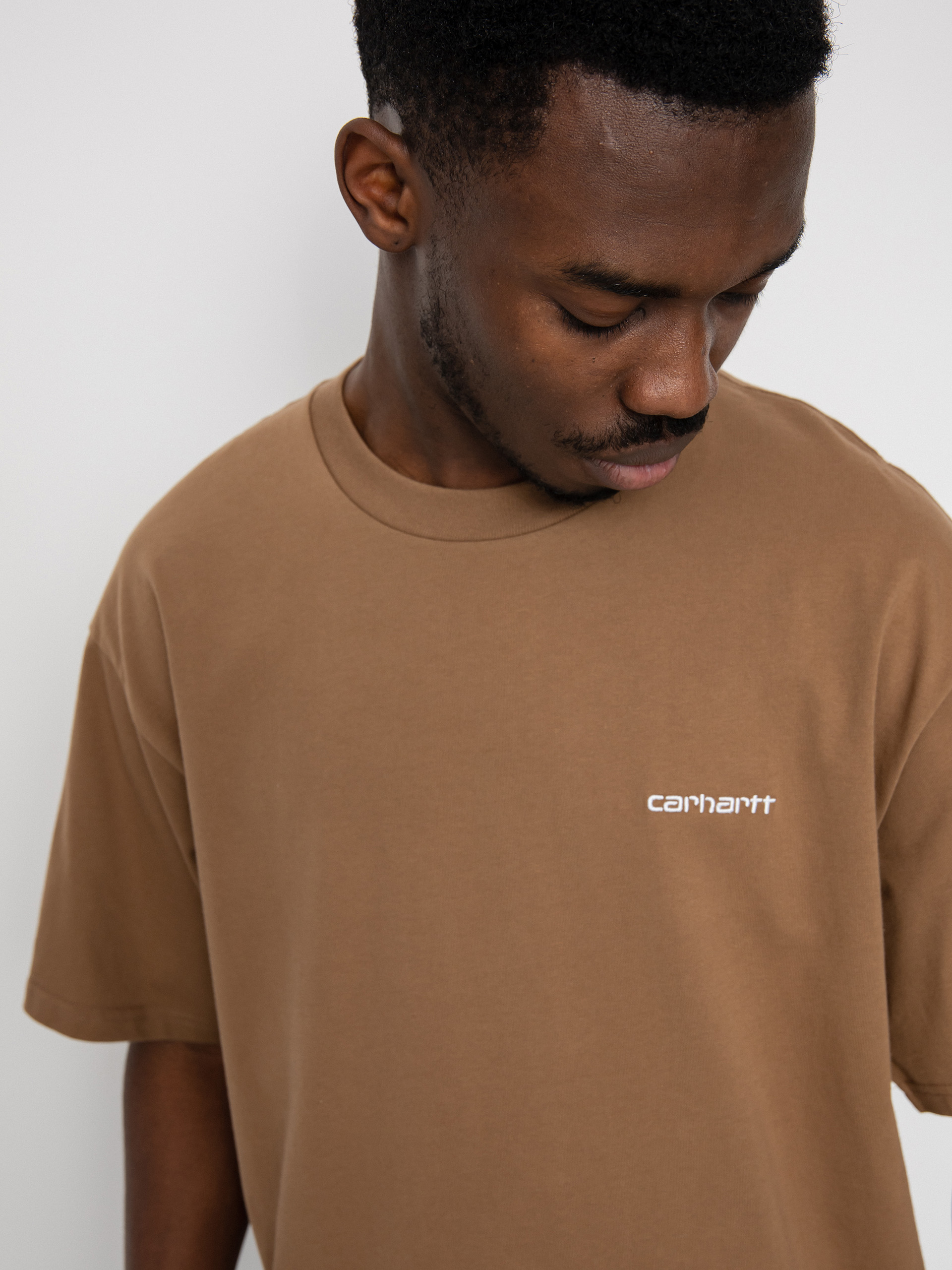 Tričko Carhartt WIP Script Embroidery (buffalo/white)