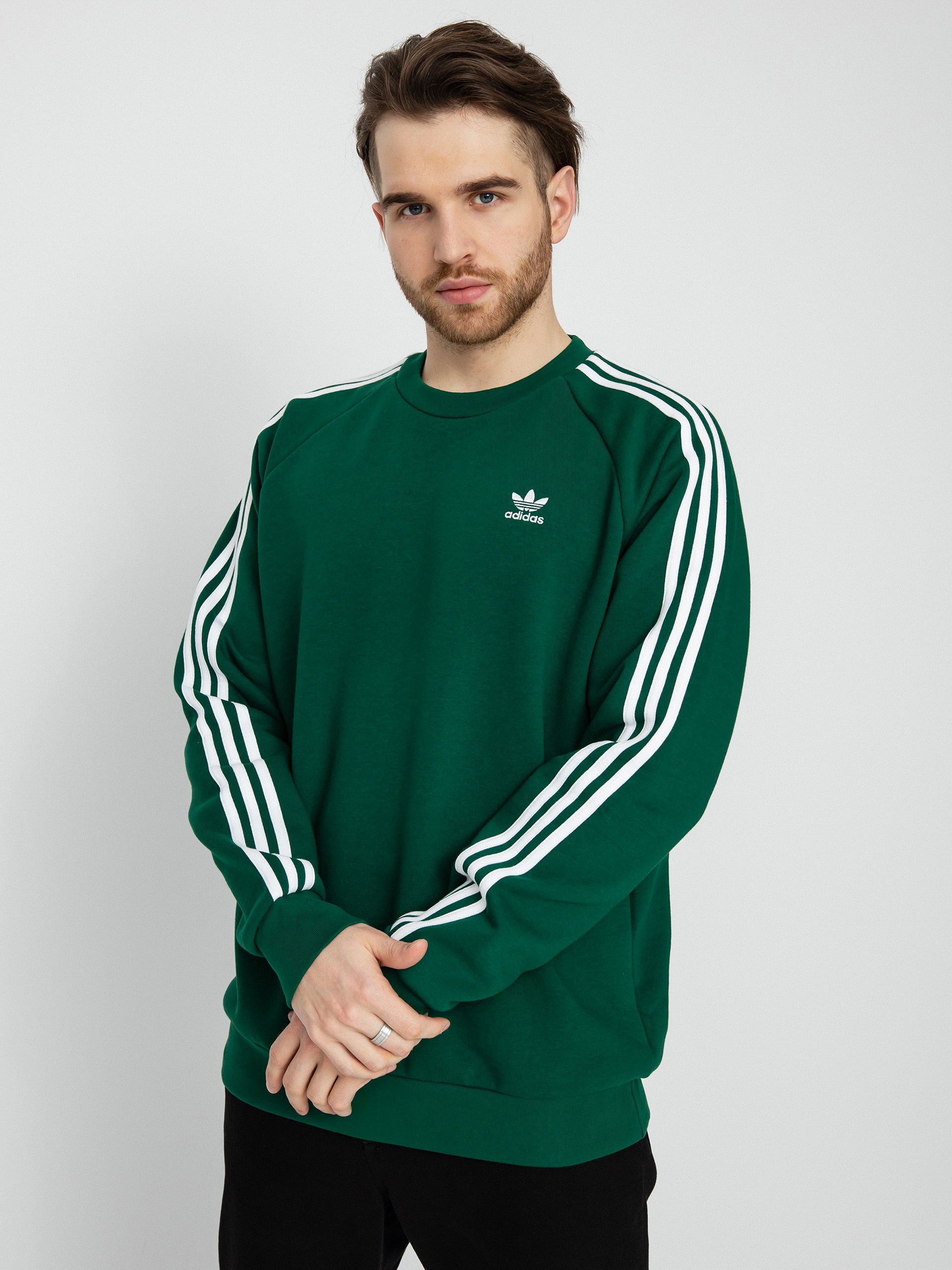 Mikina adidas Originals 3 Stripes (drkgrn)