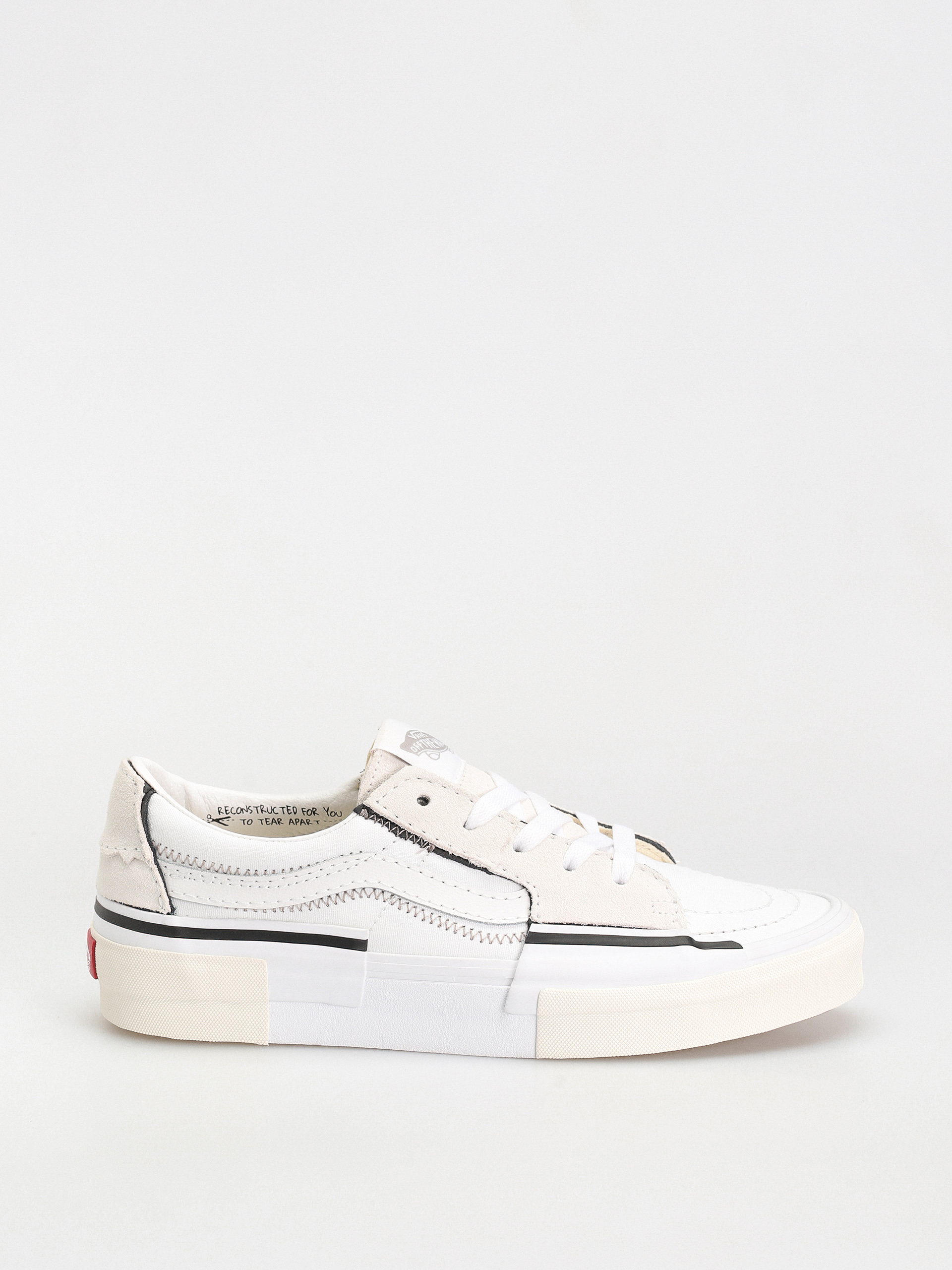 Topánky Vans Sk8 Low Reconstruct - biela (true white)