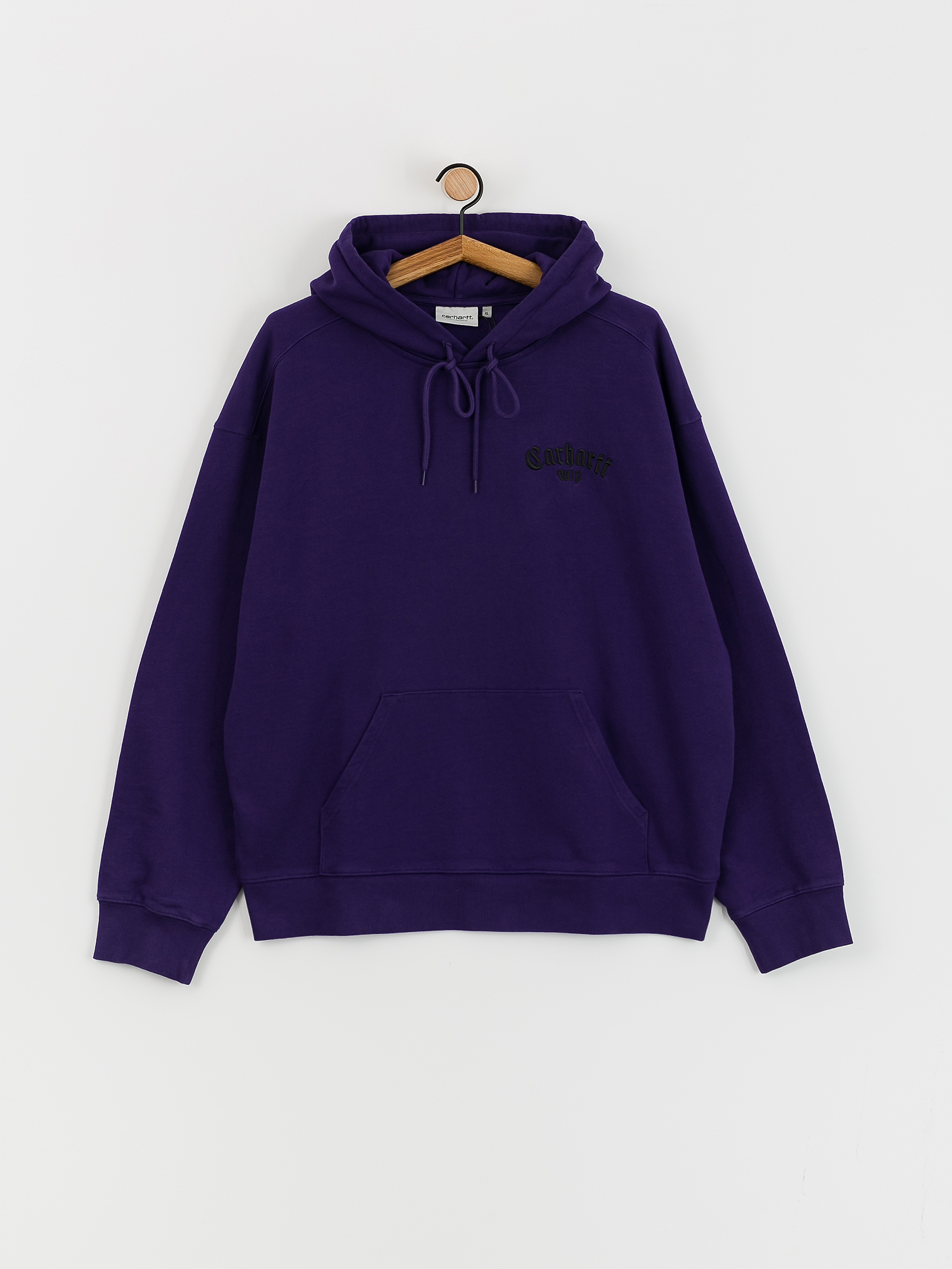Mikina s kapucňou Carhartt WIP Onyx Script HD (tyrian/black)