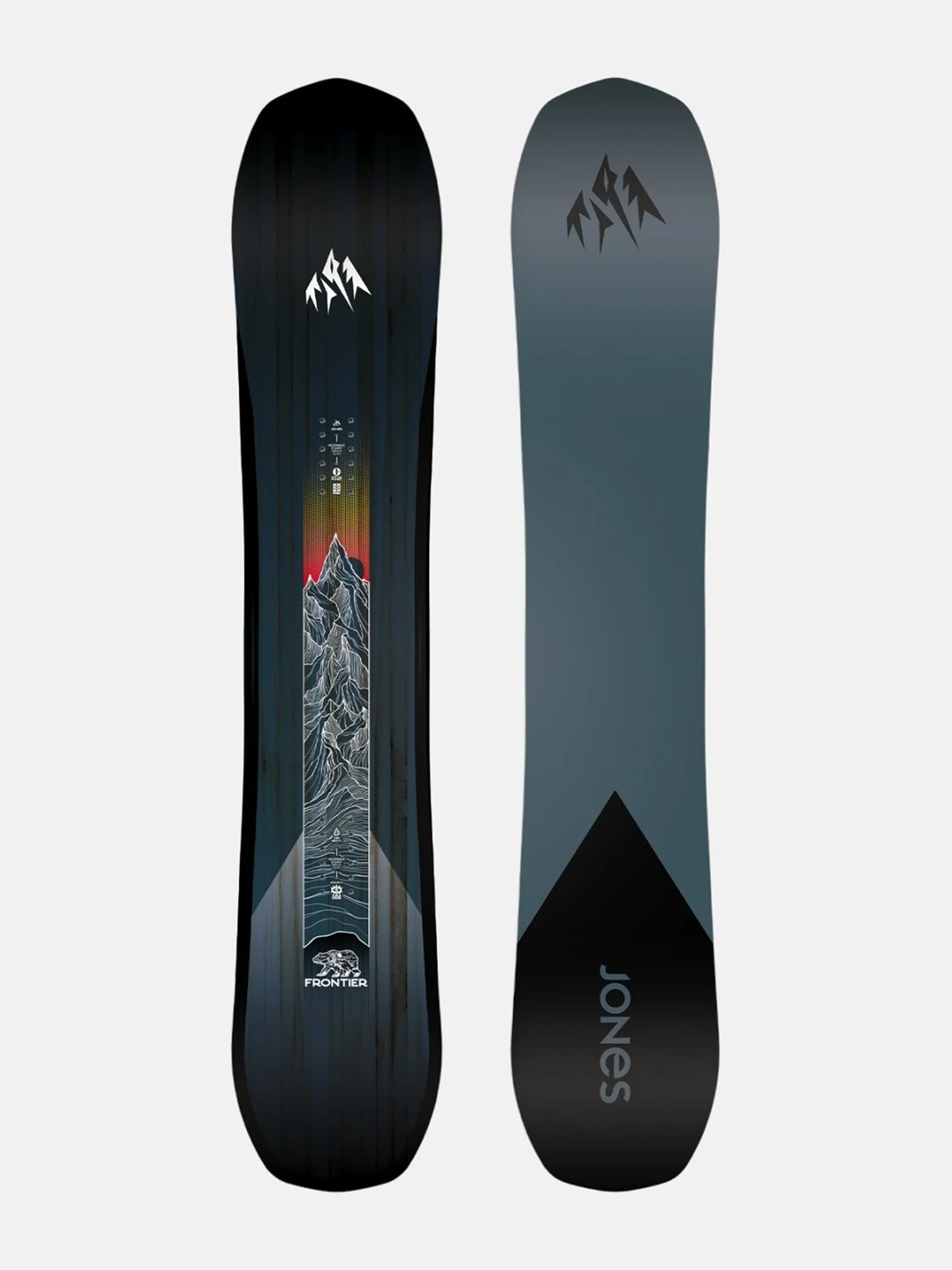 Snowboard Jones Snowboards Frontier - červená, čierna (dark teal/black)