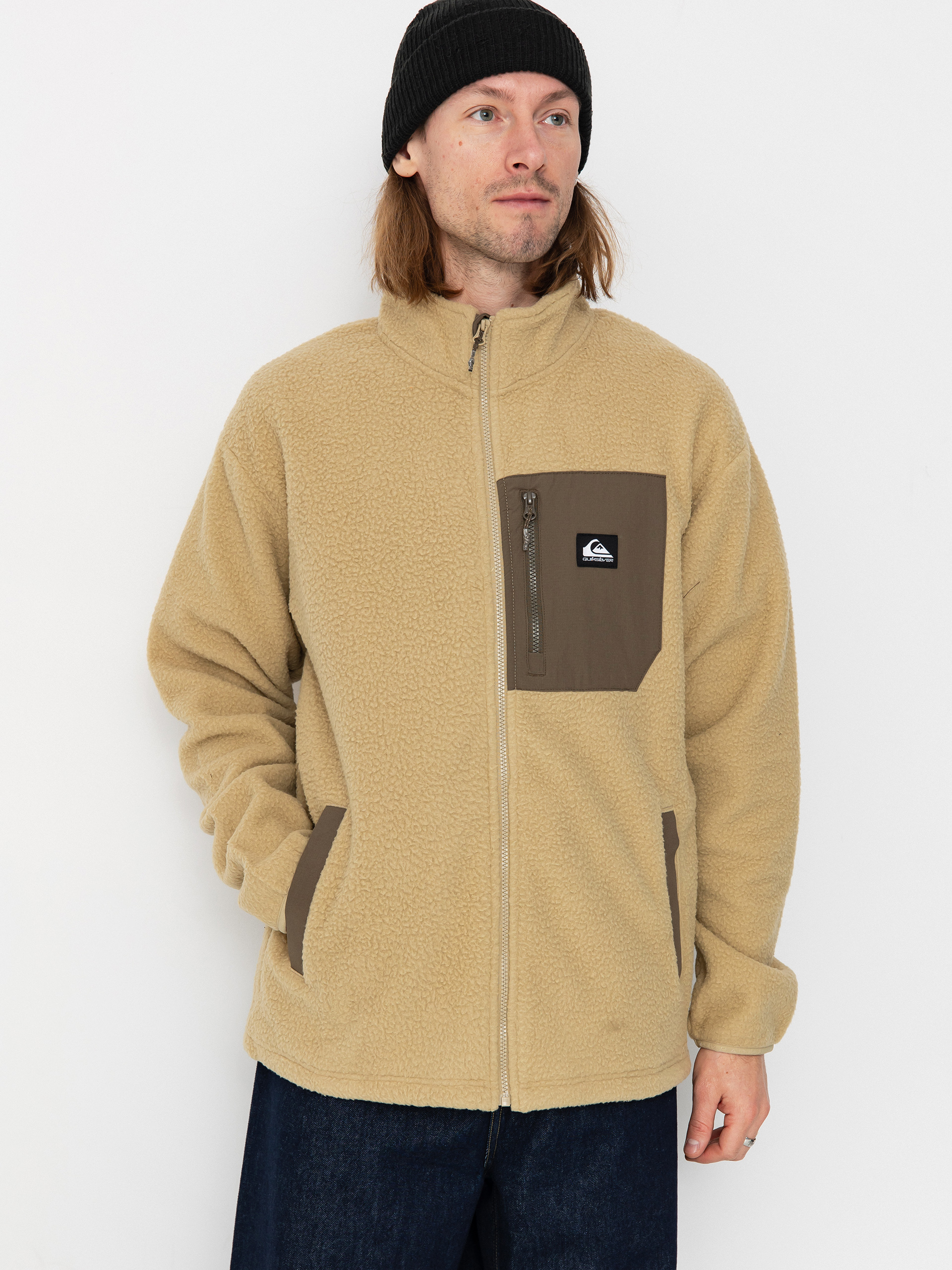 Mikina Quiksilver Clean Coast FZ - hnedá (twill)