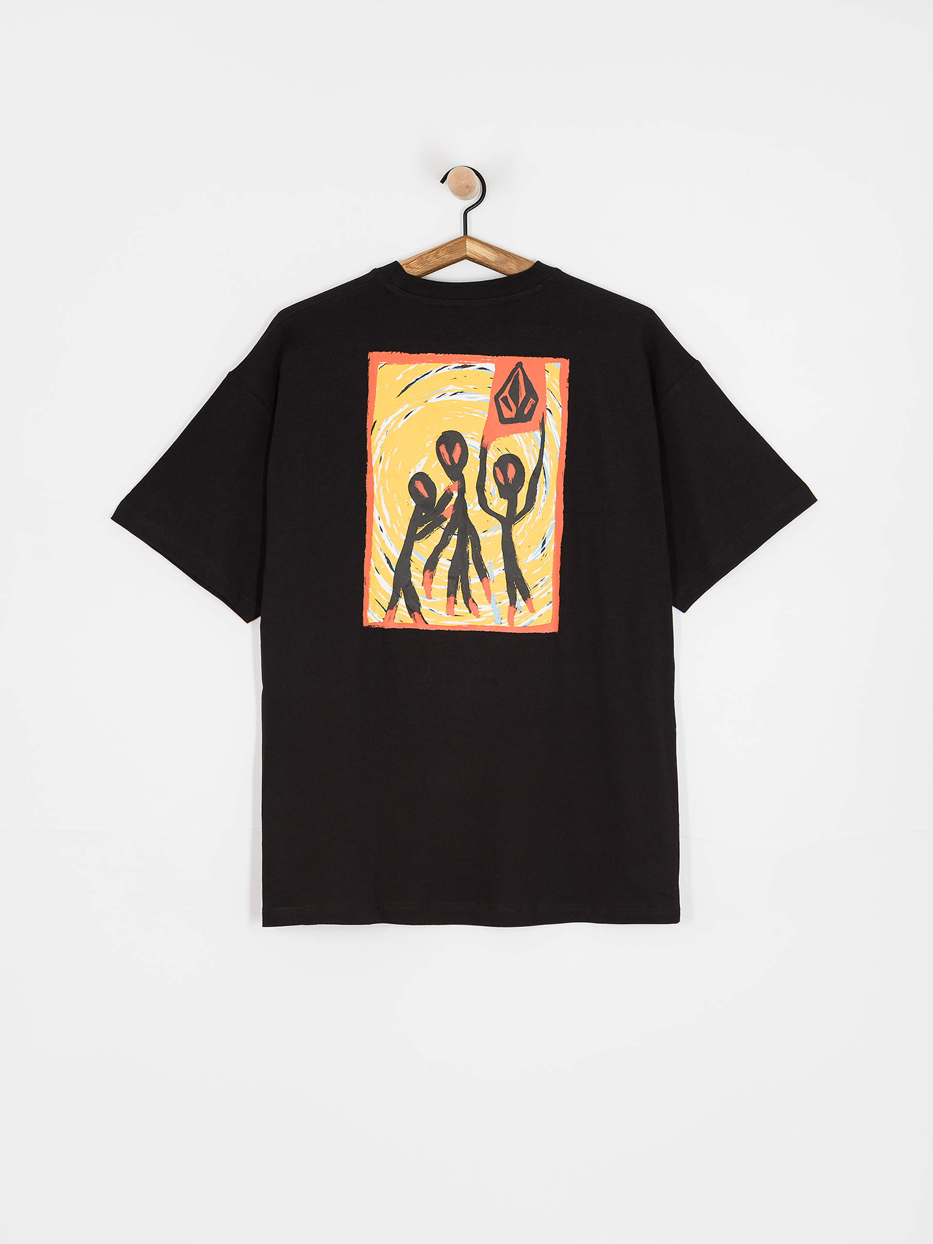 Tričko Volcom Gonyvaders Lse - čierna (black)