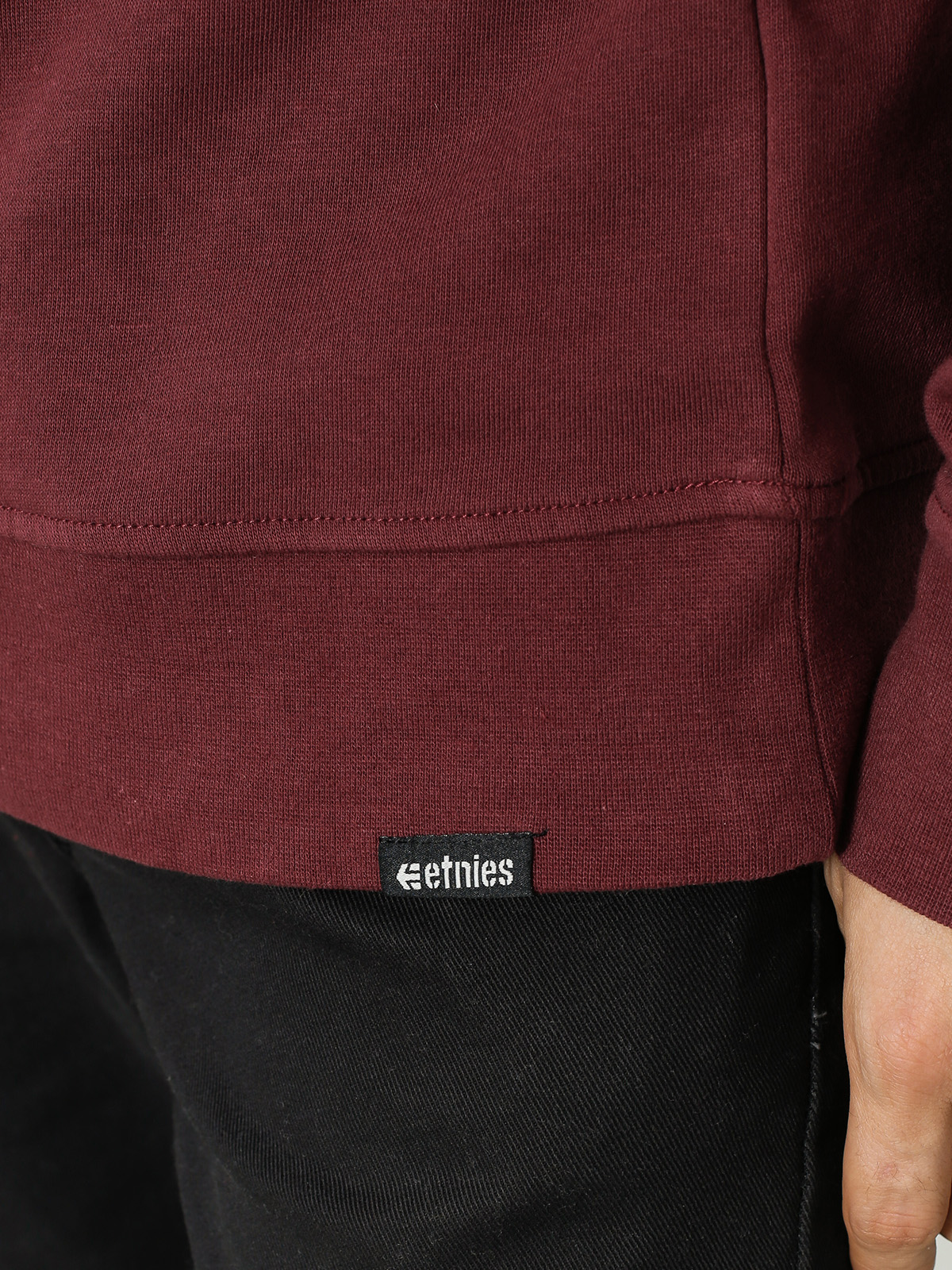 Mikina Etnies Creep Crew - vínovo červená (burgundy)