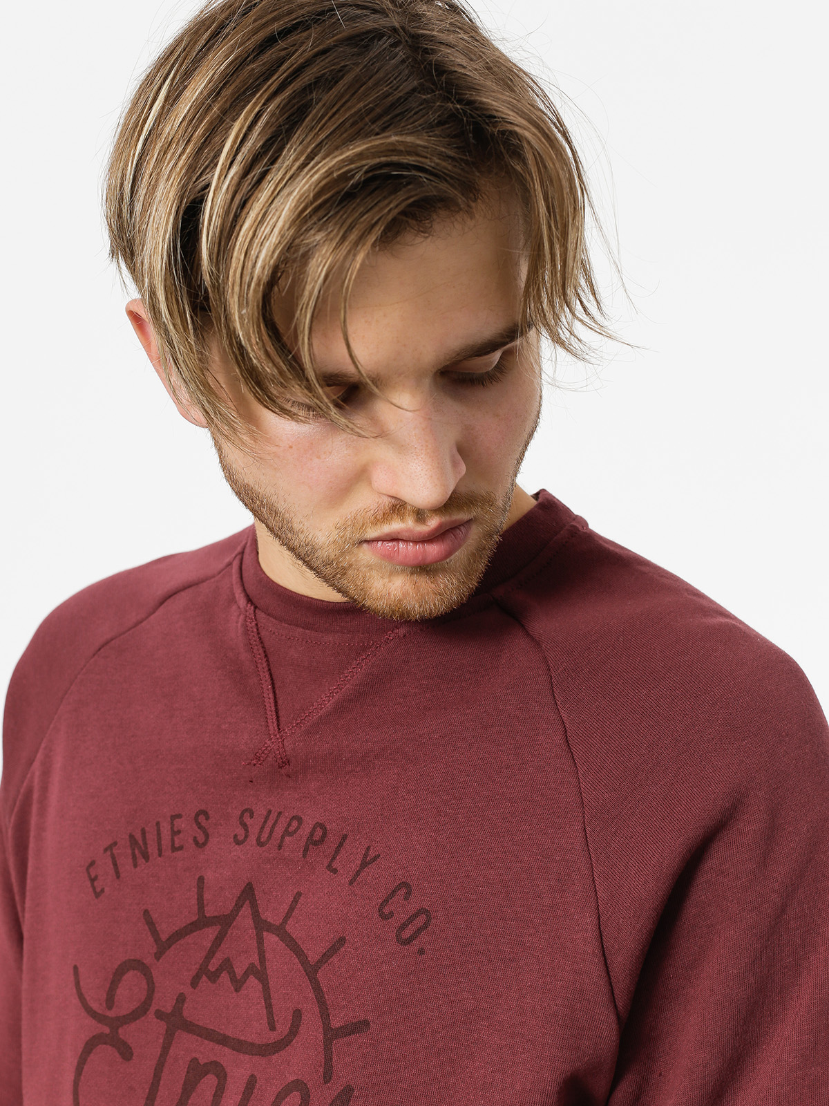 Mikina Etnies Creep Crew (burgundy)